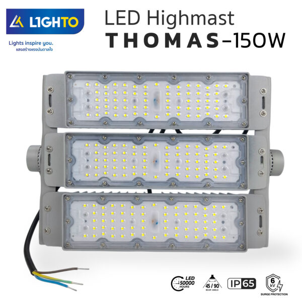 โคมไฟฟลัดไลท์ LED-LIGHTO-LED Floodlight รุ่น THOMAS-150W